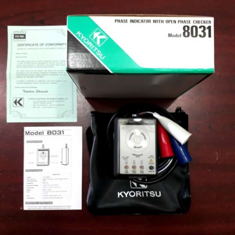 Promo Kyoritsu 8031 Phase Indicator With Open Phase Checker Alat Test ...