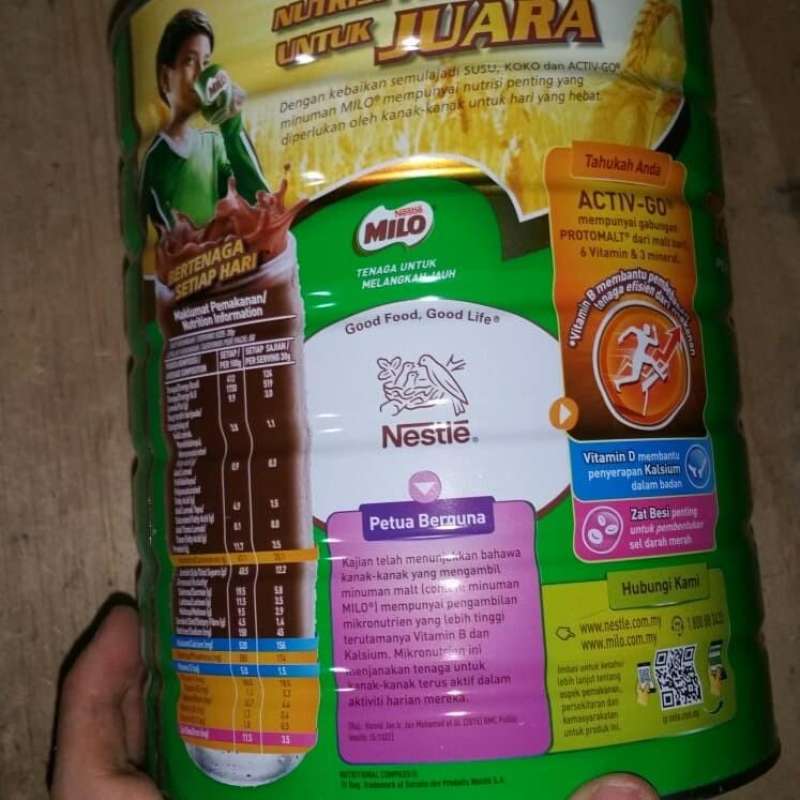 Jual Milo Kaleng 1.5 Kg Malaysia Refill Milo Activgo 1500 Gram Di ...