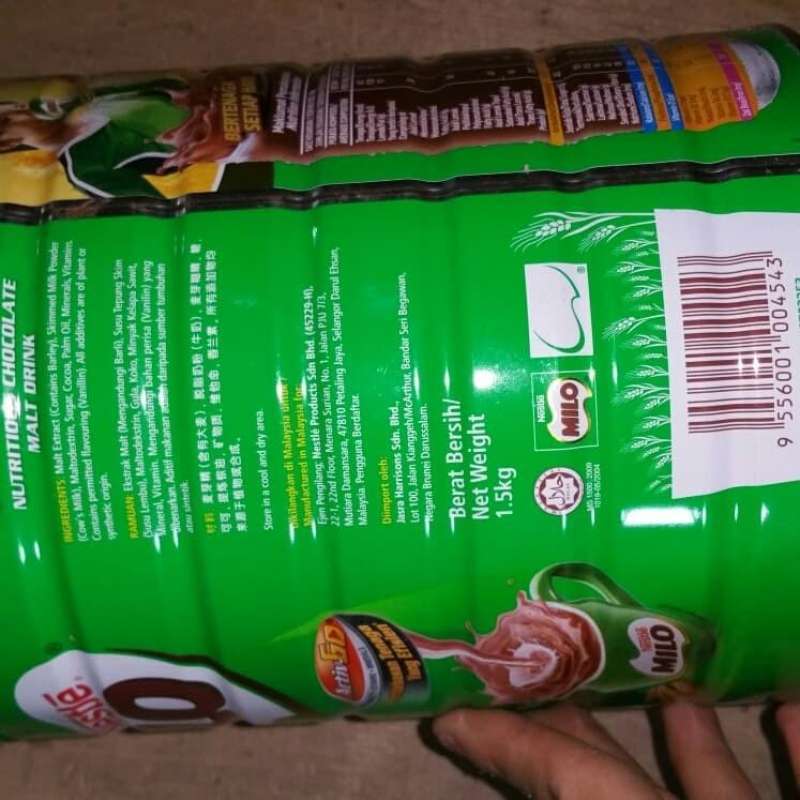 Jual Milo Kaleng 1.5 Kg Malaysia Refill Milo Activgo 1500 Gram Di ...