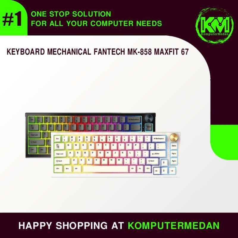 Jual Fantech Keyboard Mechanical Mk-858 Maxfit67 (white Switch) Di ...