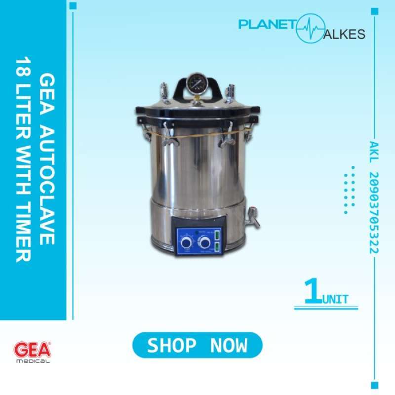 Promo GEA Autoclave 18 Liter With Timer / YX-18LDJ Autoclave 18 Plus ...