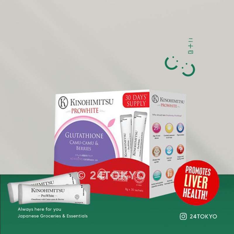 Jual Kinohimitsu Prowhite Glutathione collagen immune booster vitamin ...