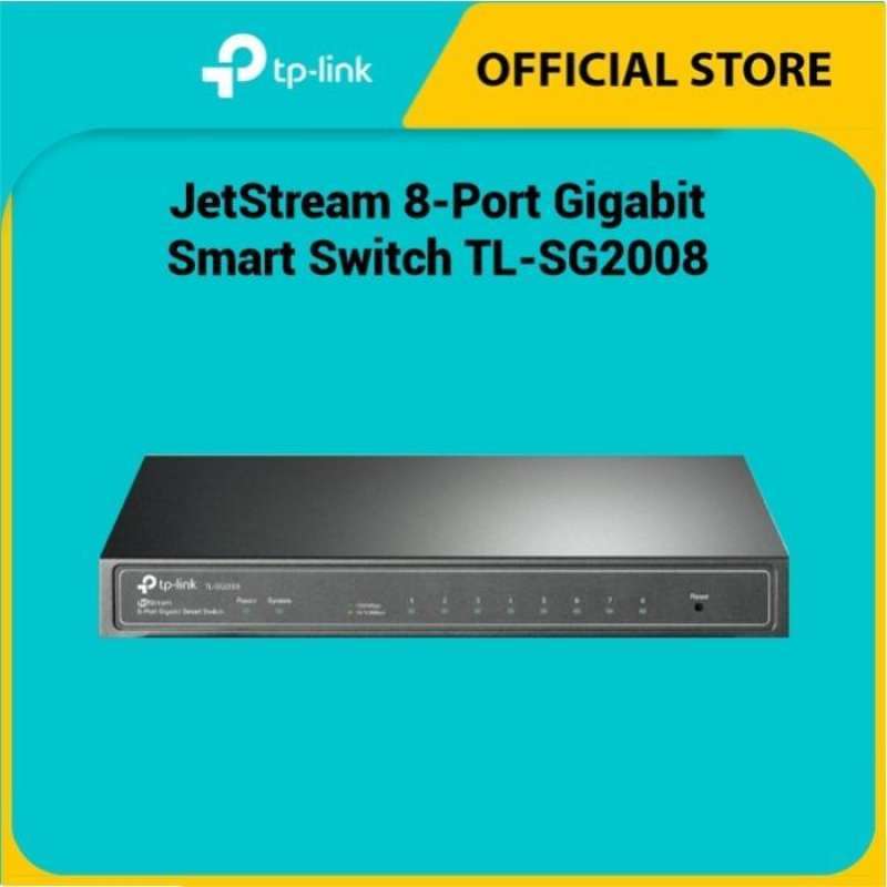 Jual Tp-link T1500g-8t(tl-sg2008) Jetstream 8-port Gigabit Smart Switch ...