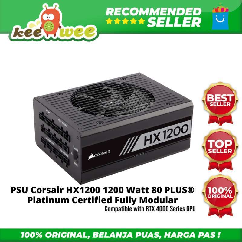 Jual PSU Corsair HX1200 1200 Watt 80 PLUS® Platinum Certified Fully ...