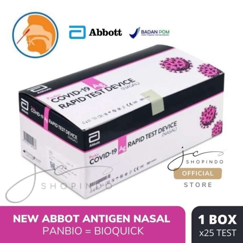 Promo Antigen Panbio Abbott | Anti gen Nasal/Naso | BOX ISI 25 Diskon ...