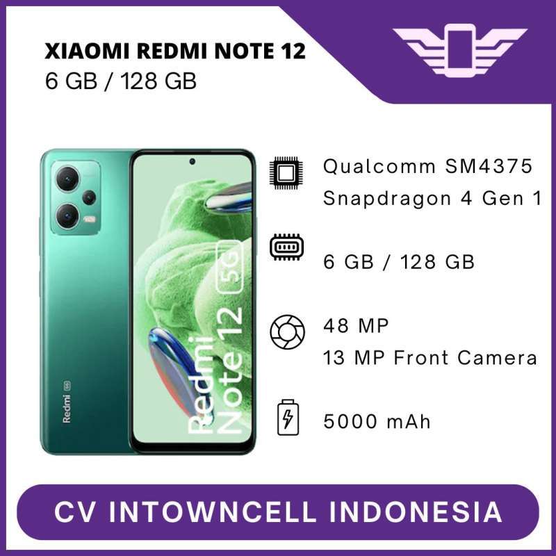 Jual Xiaomi Redmi Note 12 6 128 GB Garansi Resmi Di Seller CV INTOWN CELL INDONESIA Official