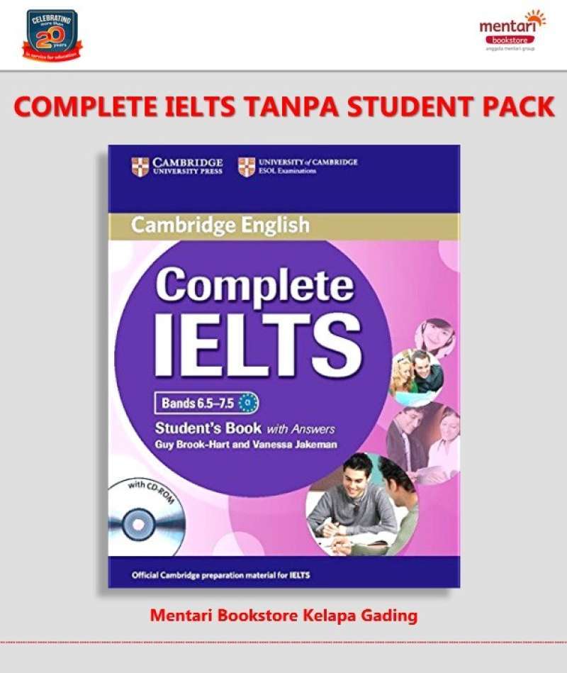 Promo Complete IELTS Tanpa Student Pack (SB w/ Answer & CD ROM & Audio ...