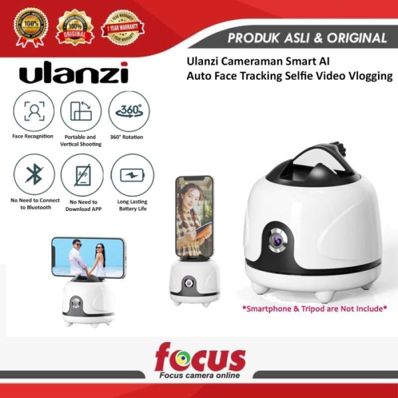 Promo Ulanzi Cameraman Smart AI Auto Face Tracking Selfie Video ...