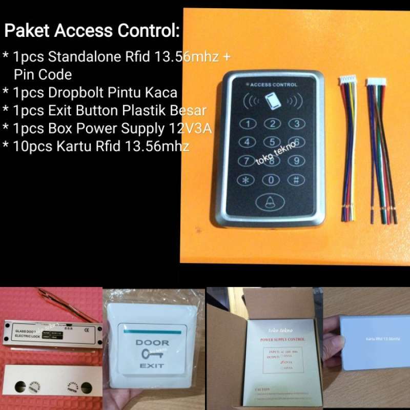 Promo Paket Access Control 10 Standalone Rfid 13.56 Mhz Untuk Pintu ...