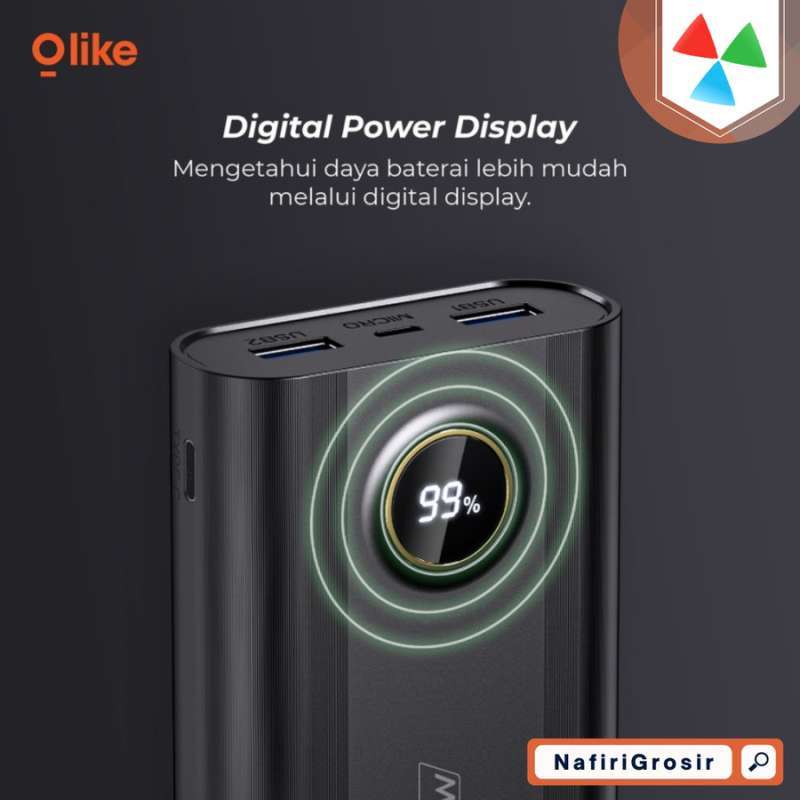 Promo Powerbank Olike P6 20.000mah Blitz Fast Charging 22.5w Digital ...