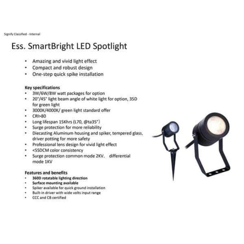 Jual Philips Bgp150 Essential Smartbright Led Spotlight Outdoor Ip65 ...