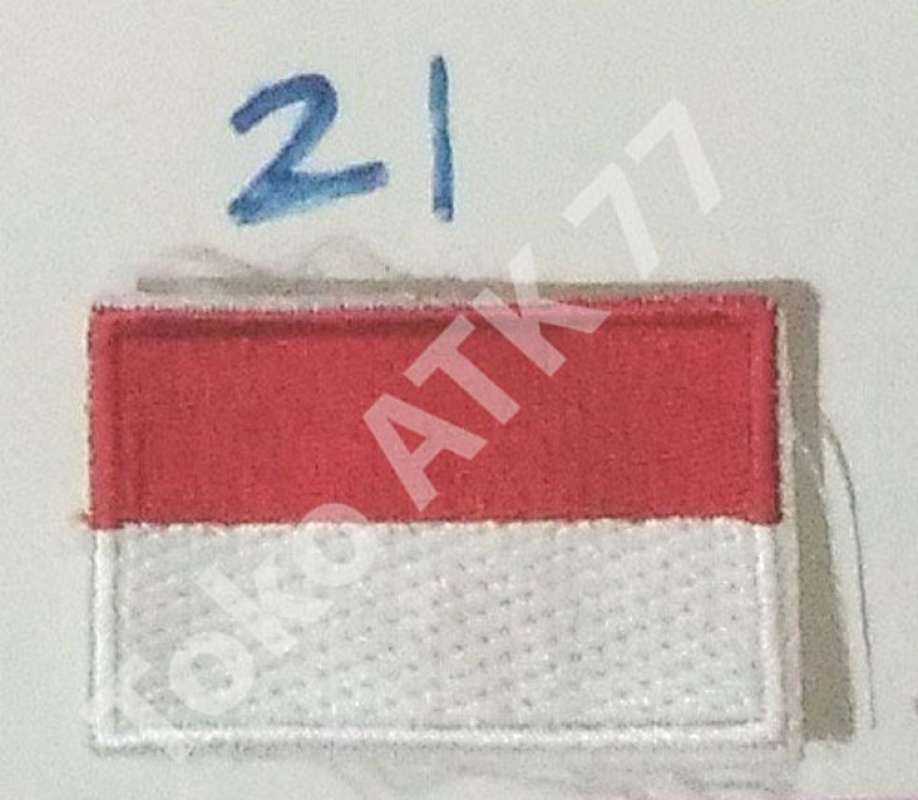 Jual Logo Bendera Merah Putih Bordir Jahit Bagus Murah READY STOCK di ...