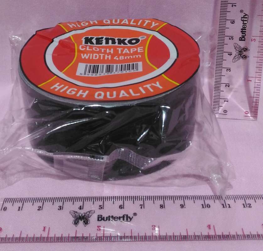 Jual Cloth Tape Lakban Plakban Hitam Jilid Kliping Kenko 2 2 inch 48 mm ...