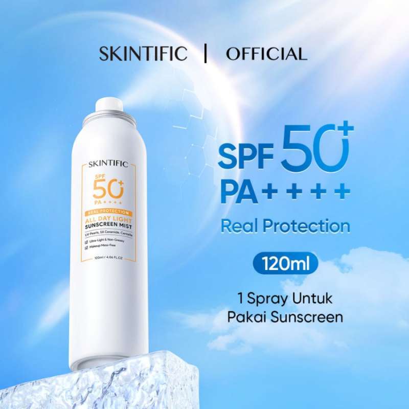 Promo Skintific All Day Light Sunscreen Mist Spf50 Pa++++ Sunblock ...