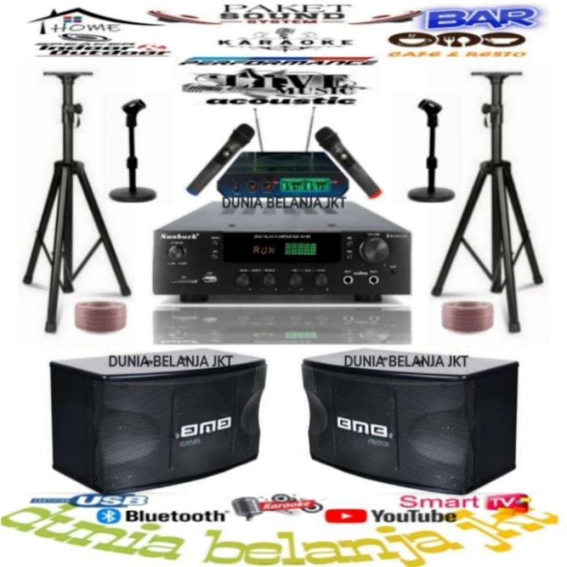 Promo paket karaoke sound system BMB 10 inch ampli system digital ...