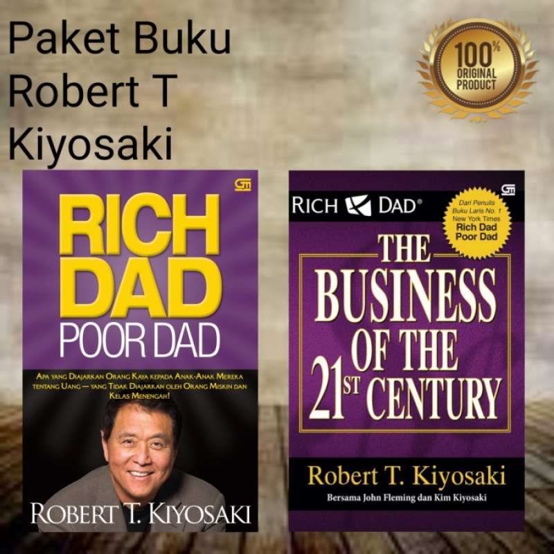 Promo Paket 2 Buku Rich Dad Poor Dad And The Business Of The 21th Century