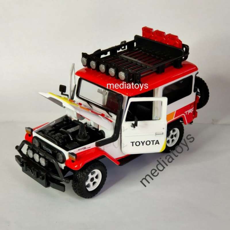 Promo diecast 1:24 toyota land cruiser fj40 type toyota racing ...