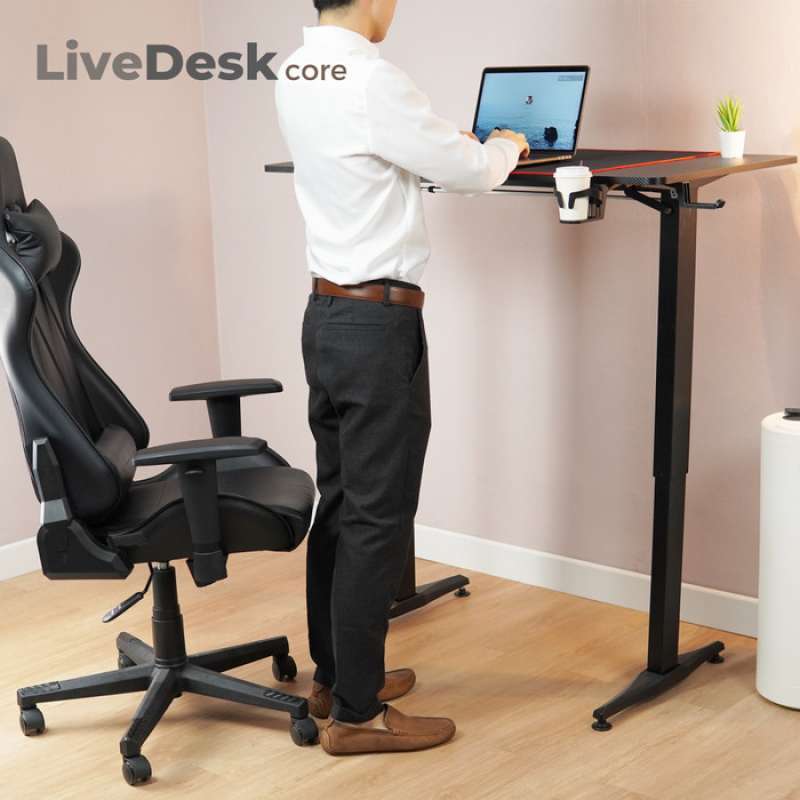 Jual Livedesk Core Sit Standing Meja Electric Adjustable Work Gaming ...