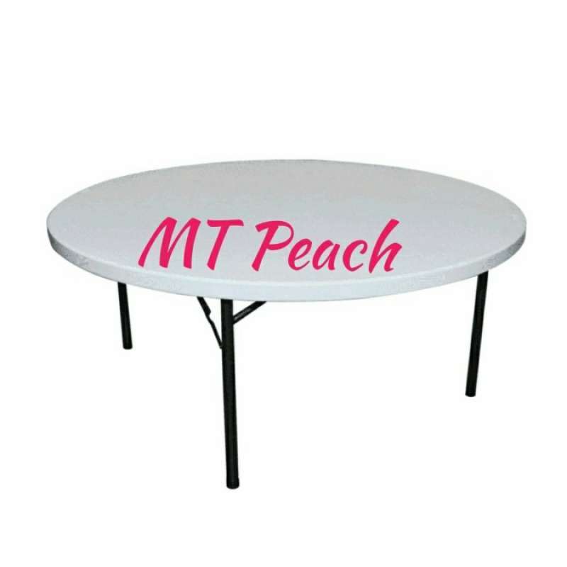 Promo KRISBOW MEJA TAMAN LIPAT BULAT 180CM FOLDING ROUND TABLE WHT 6 FT ...