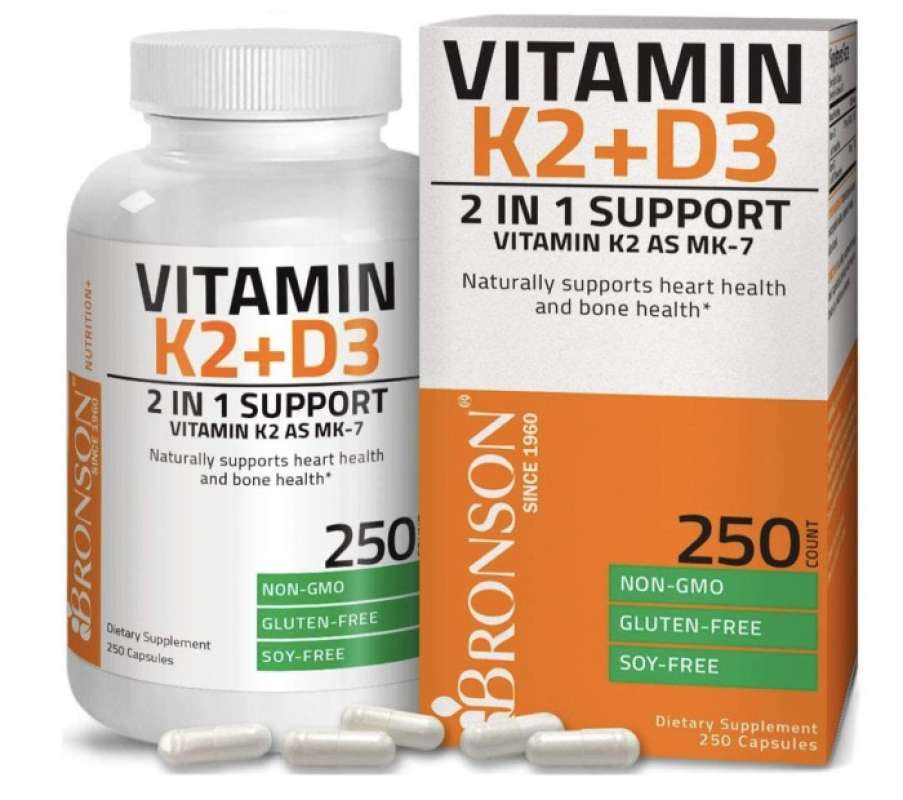 Promo Bronson Vitamin K2 MK-7 Plus Vitamin D3 - 250 Capsules Asli ...