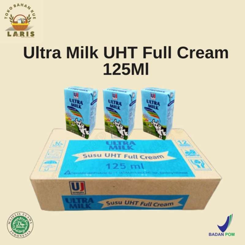 Jual Ultra Milk Uht Full Cream 125ml Di Seller Tobaku Laris - Sawojajar ...
