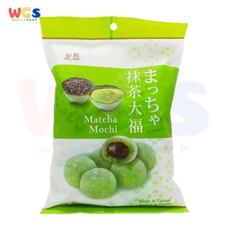 Jual Royal Family Matcha Mochi Rice Cakes Japanese Desserts 120g di Seller WIGHOSHOP - Sampora ...