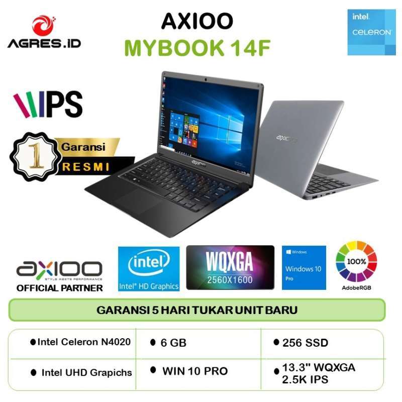 Jual Axioo Mybook 14f N4020 6gb 128ssd Dos 13.3 Wqxga 2.5k Di Seller ...