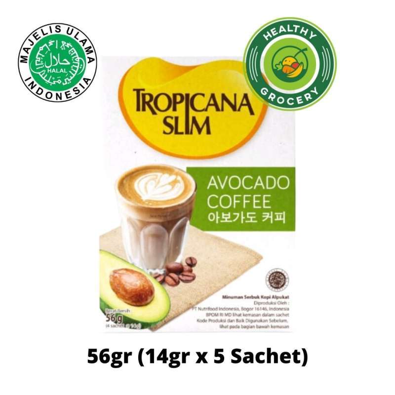 Jual Tropicana Slim Avocado Coffee 56gr Isi 4 Sachet / Minuman Serbuk ...