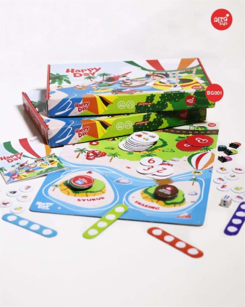 Promo Papan Permainan Anak Board Game Afra Kids Happy Day Diskon 23% di ...