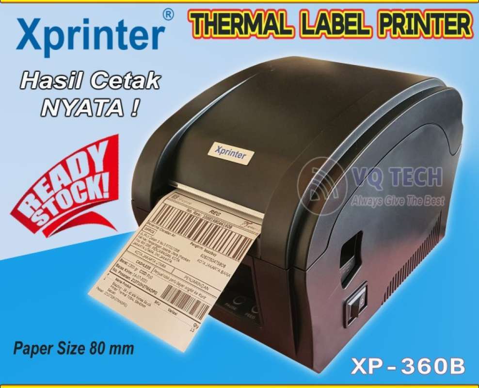 Promo Thermal Printer BARCODE Printer LABEL STIKER XPRINTER XP-360B USB ...