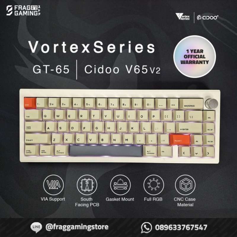 Promo Vortex Series GT65 X Cidoo V2 GT65Cidoo Wireless Mechanical ...