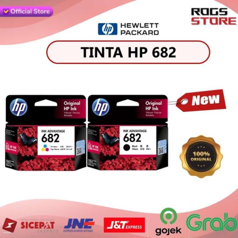 Promo Tinta Hp Ink 682 Black Original - Hp Indonesia Diskon 30% di ...