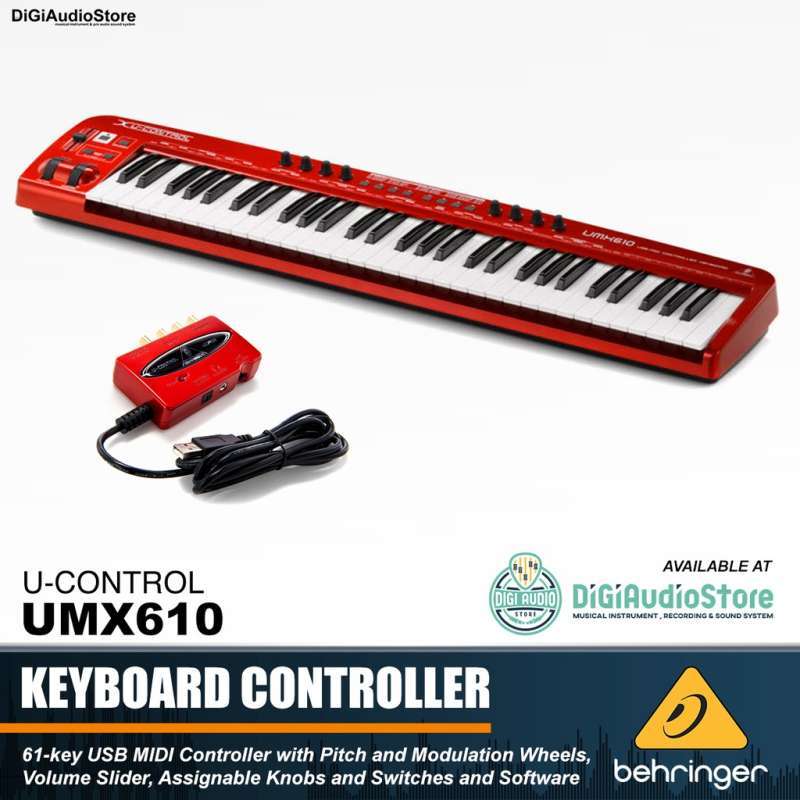 Jual Behringer Umx610 [ Umx 610 ] 61 Key Keyboard Midi Controller With