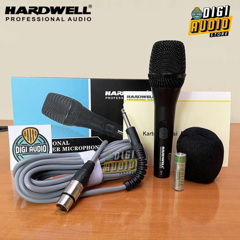 Jual Hardwell C1 Mic Condenser Vocal + Kabel Microphone - Mik Condensor ...