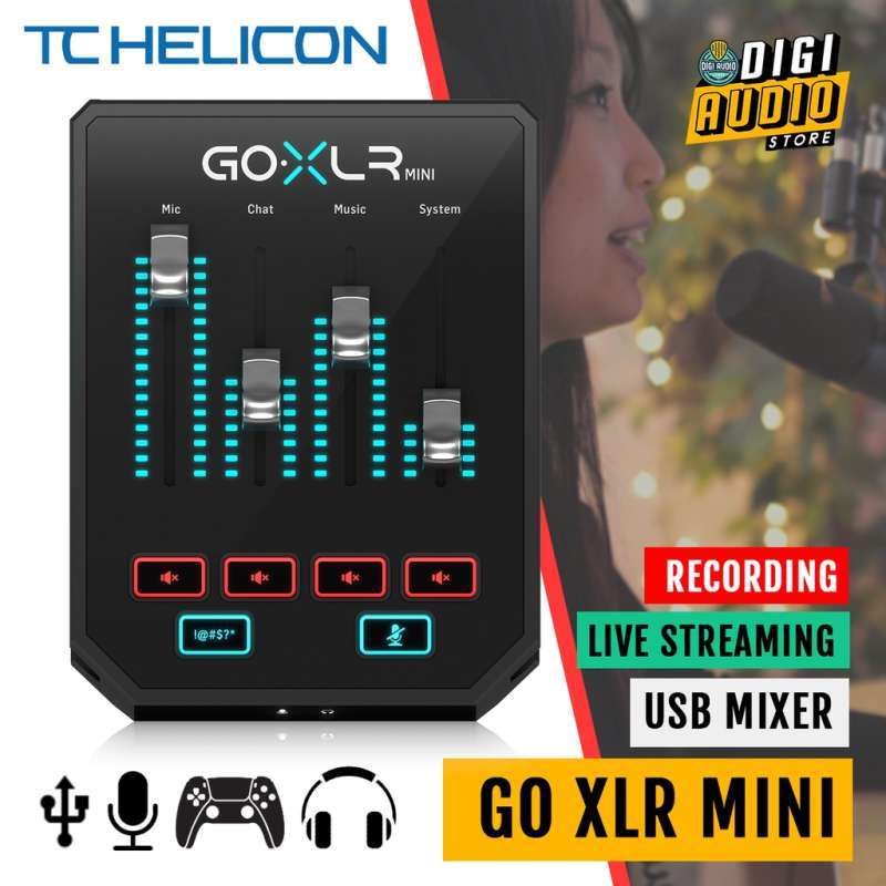 Jual Tc Helicon Go Xlr Mini Audio Mixer Usb Interface Soundcard For ...