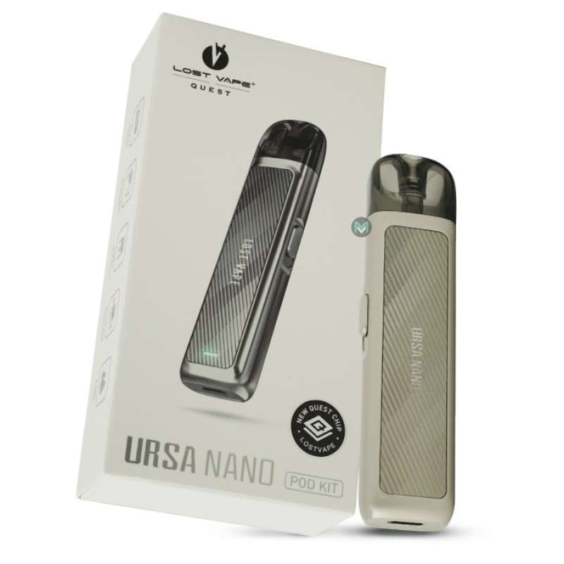 Promo Pod Vape Vapor Ursa Nano Kit 18W 800mAh Twill Silver Lost Vape ...