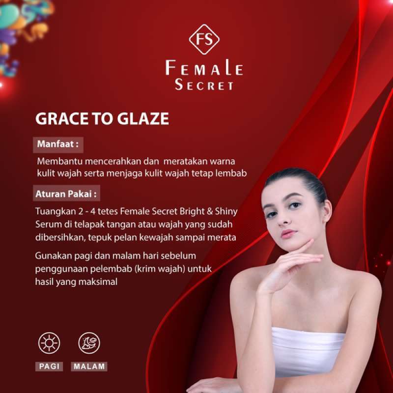 Promo Female Secret Bright & Shiny | Serum Glutathione | Serum ...