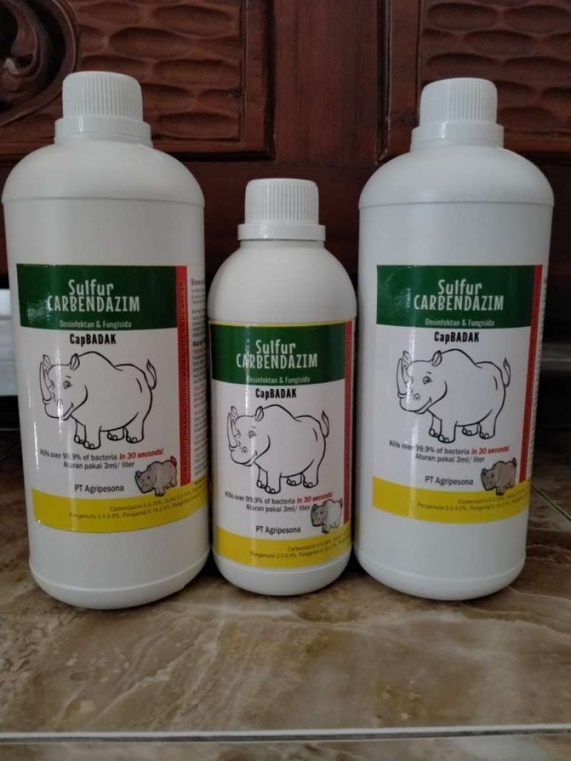 Promo desinfektan sulfur carbendazim cap badak obat semprot kandang ...