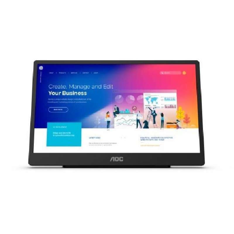 Jual Monitor LED AOC 16T2 Portable Touch Screen di Seller Keewee Shop ...