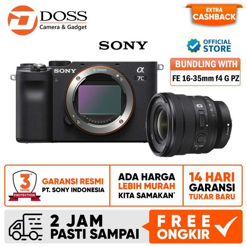 Promo Sony Alpha A7C Body Only With Sony FE PZ 16-35mm f4 G Lens Diskon ...