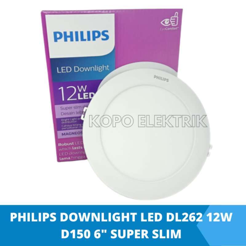 Jual PHILIPS Downlight LED Magneos DL262 12 Watt D150 6 Super Slim di ...
