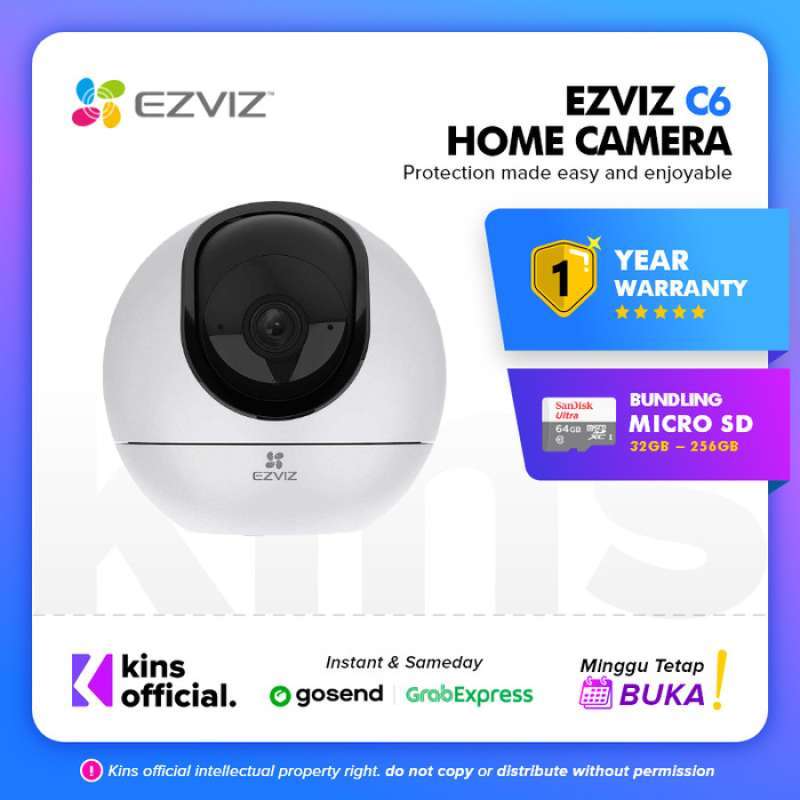 Promo Ezviz C6 4MP 2K Smart IP Cam Pan Tilt Smart Zoom Tracking Diskon 23% di Seller Focus ID ...