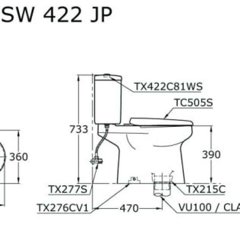 Jual Closet Duduk Toto Cw422 / Cw422j / Sw422jp / Sw422 Di Seller Jihan ... Jual Closet Duduk Toto Cw422 / Cw422j / Sw422jp / Sw422 Di Seller Jihan ...