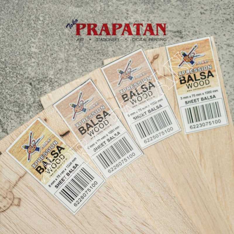 Jual Kayu Balsa Sheet Papan 8mm Sheet 7.5x100cm / Balsa Wood / Kayu ...