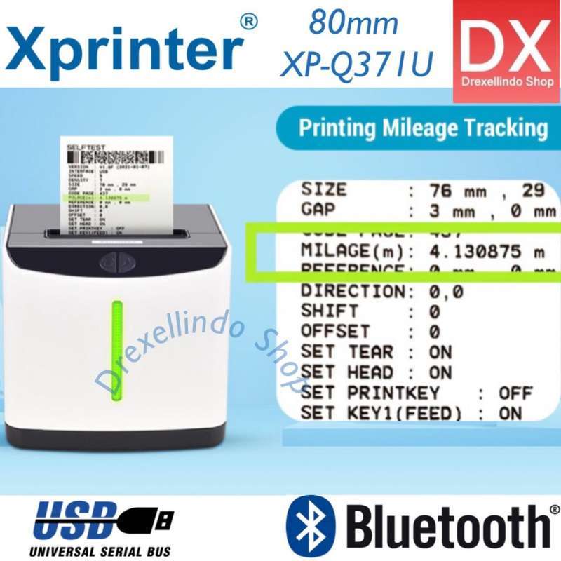 Jual Printer Thermal Struk Kasir Dan Barcode Label Xprinter Xp-q371u ...