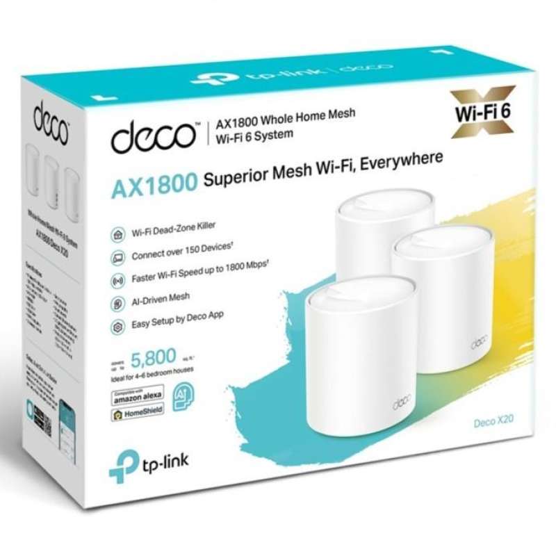 Jual TP-Link DECO X20 3 PACK AX1800 Whole Home Mesh Wi-Fi 6 System - 3 ...