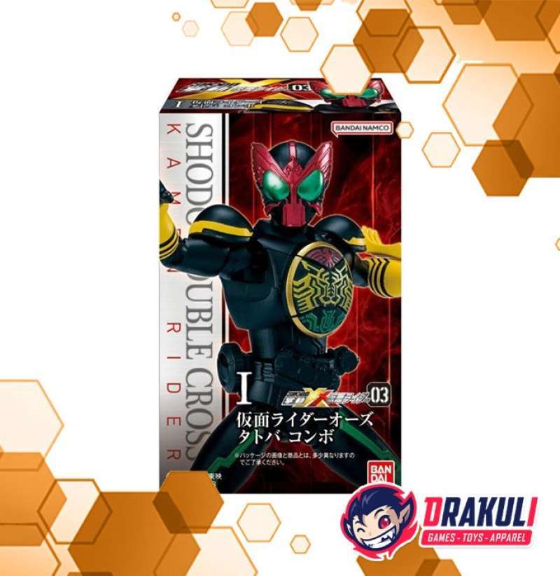 Jual Toys BANDAI Shodo Double Cross Kamen Rider 03 - OOO / Oz Tatoba di ...