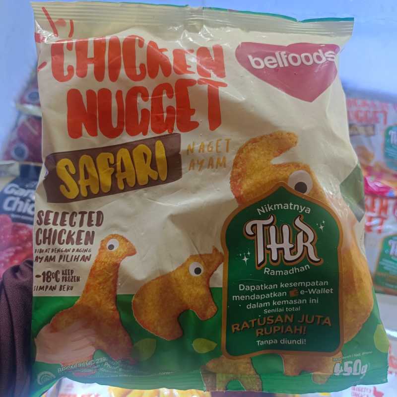Jual Belfoods Chicken Nugget Safari/Chicken Nugget Number 450gr di ...