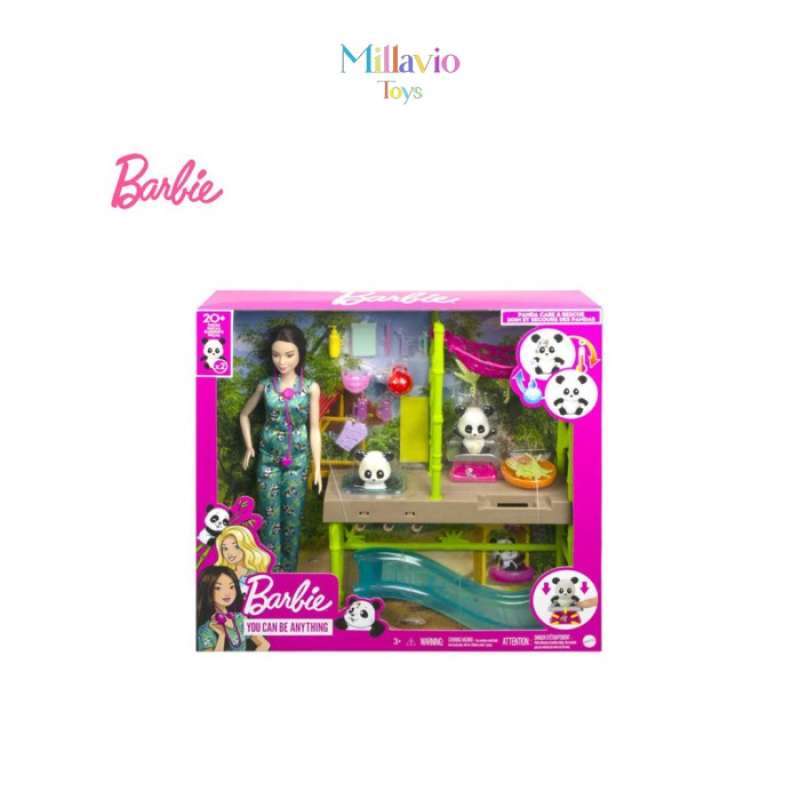 Promo Barbie Baby Panda Care and Rescue Playset Diskon 23% di Seller ...