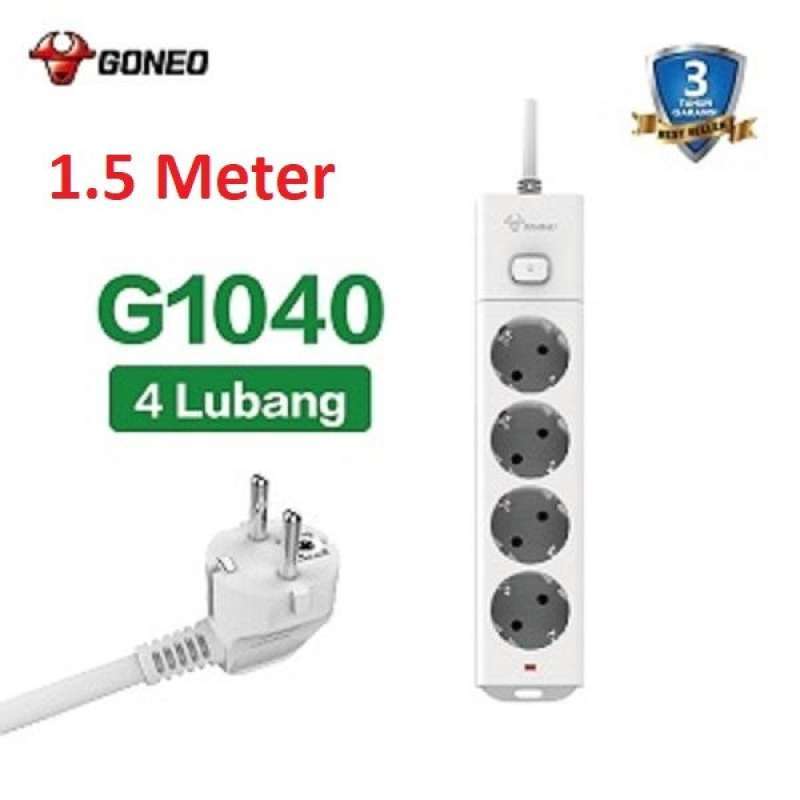 Jual Gongniu Power Strip G1040-15 Colokan Listrik 4 Lubang 1.5 Meter Sni Di Seller Ksm Store ...